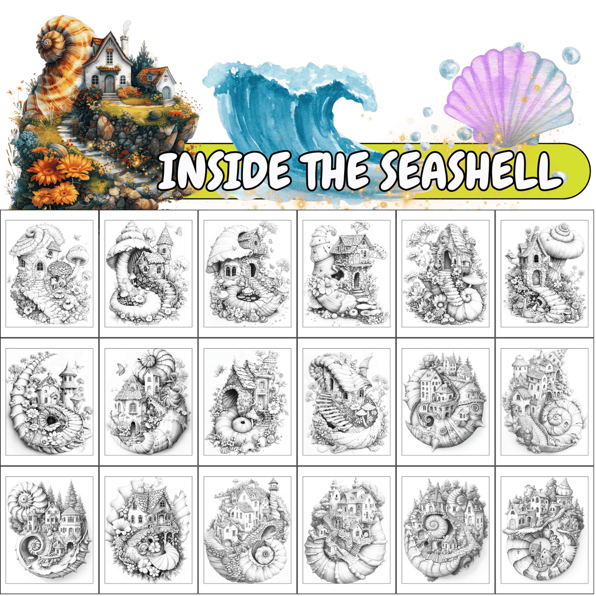 Tiny Imaginative Habitats Inside the Seashell Digital Download PDF 30 ...